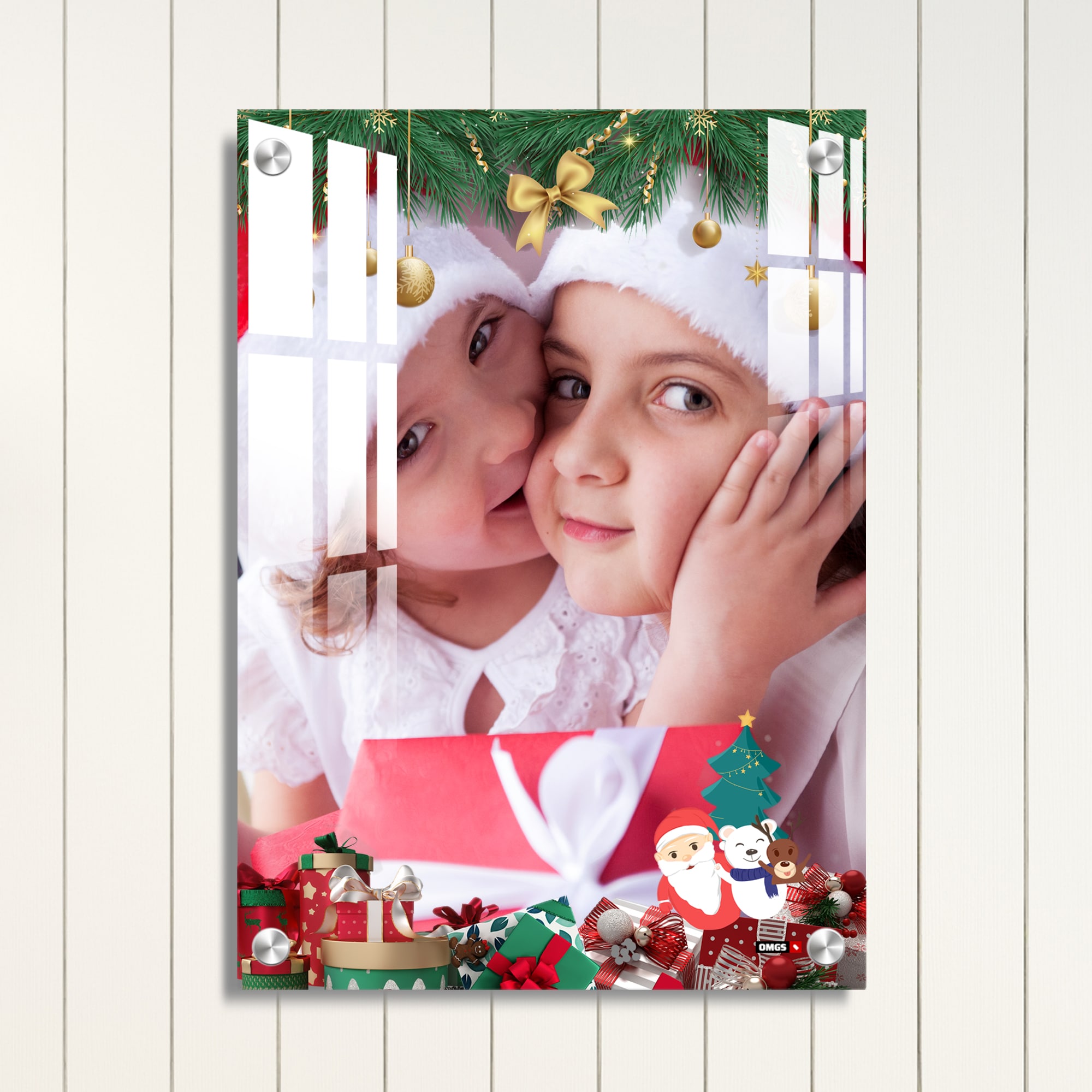 Christmas Bear Acrylic Photo Frame – OMGs