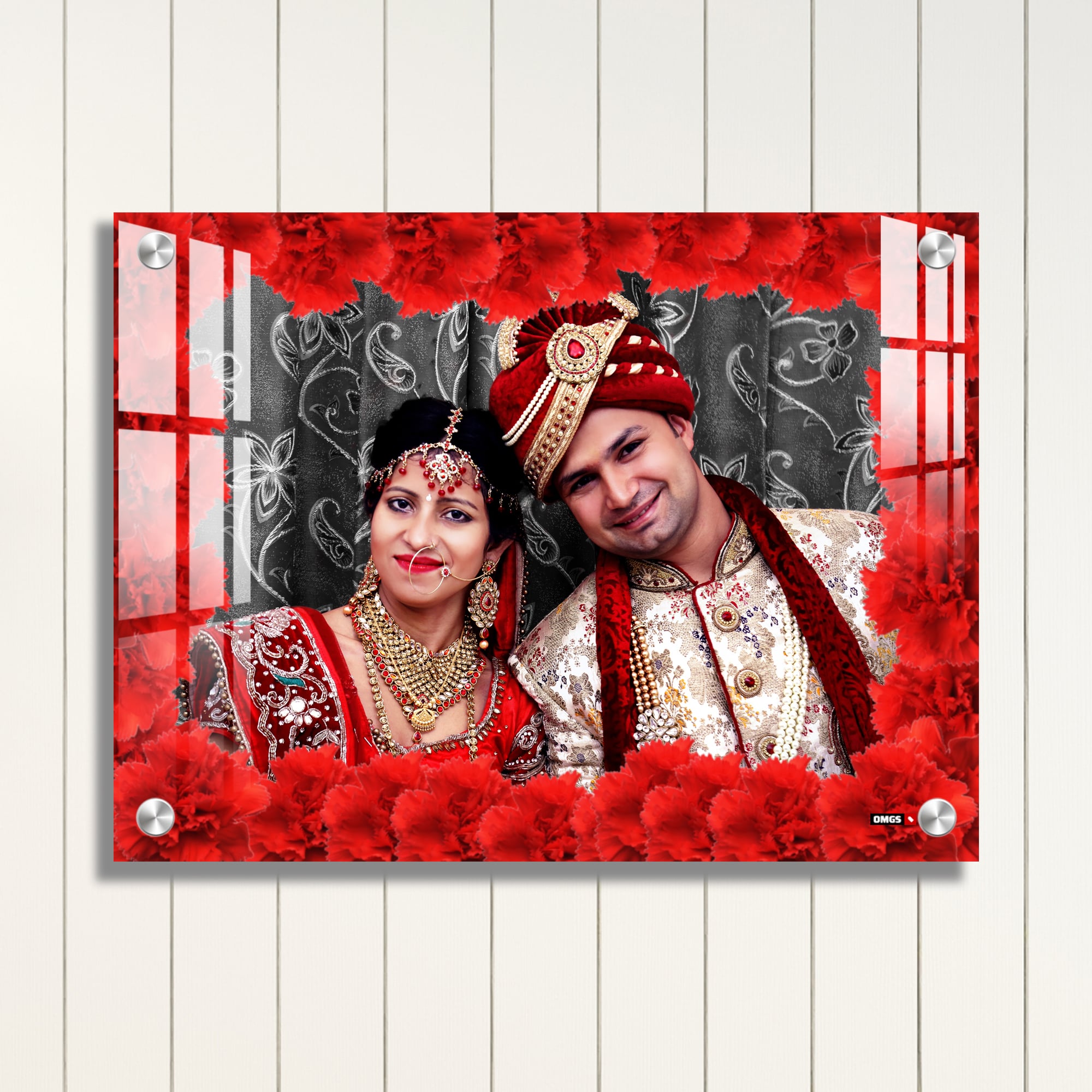 Red Rose Acrylic Photo Frame – OMGs